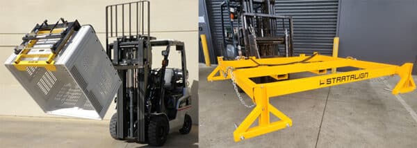 How hydraulic attachments connect to a forklift | Stratalign Limited